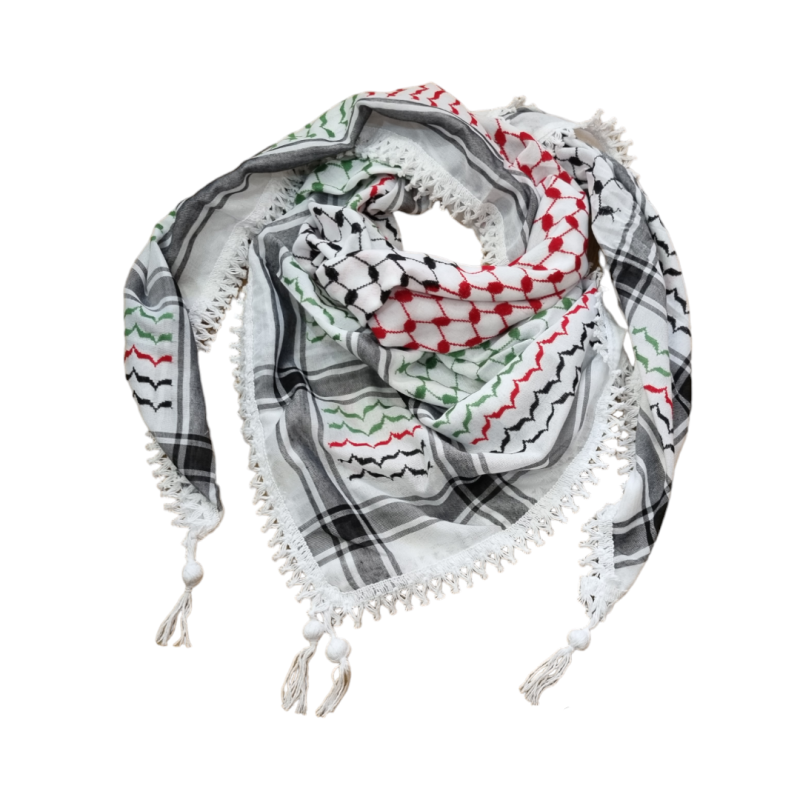 Palestinian Kufiya – Palestine Flag – Preserved Identity