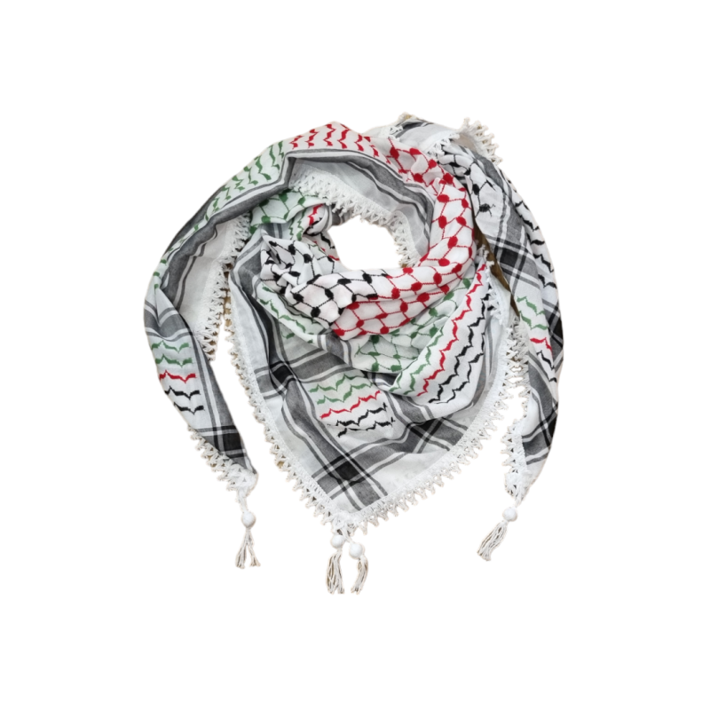 Palestinian Kufiya – Palestine Flag – Preserved Identity